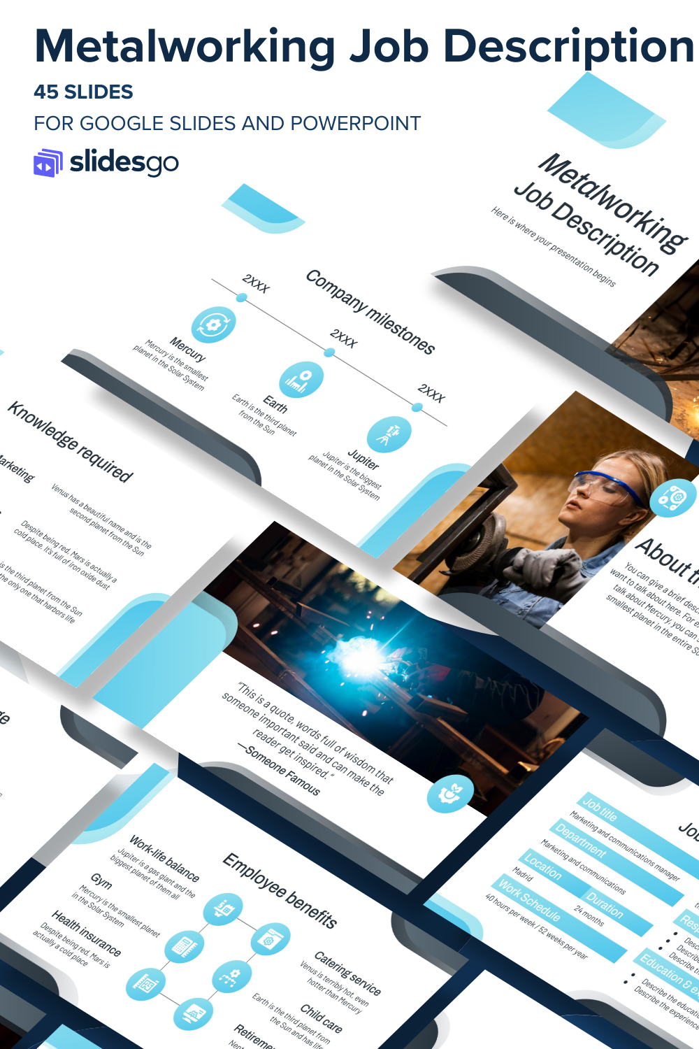 Metalworking Job Description | Google Slides & PowerPoint