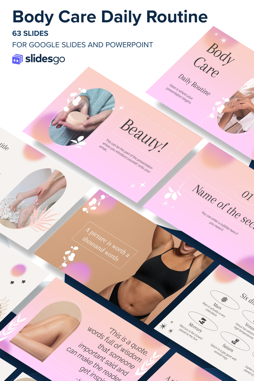 Body Care Daily Routine | Google Slides & PowerPoint