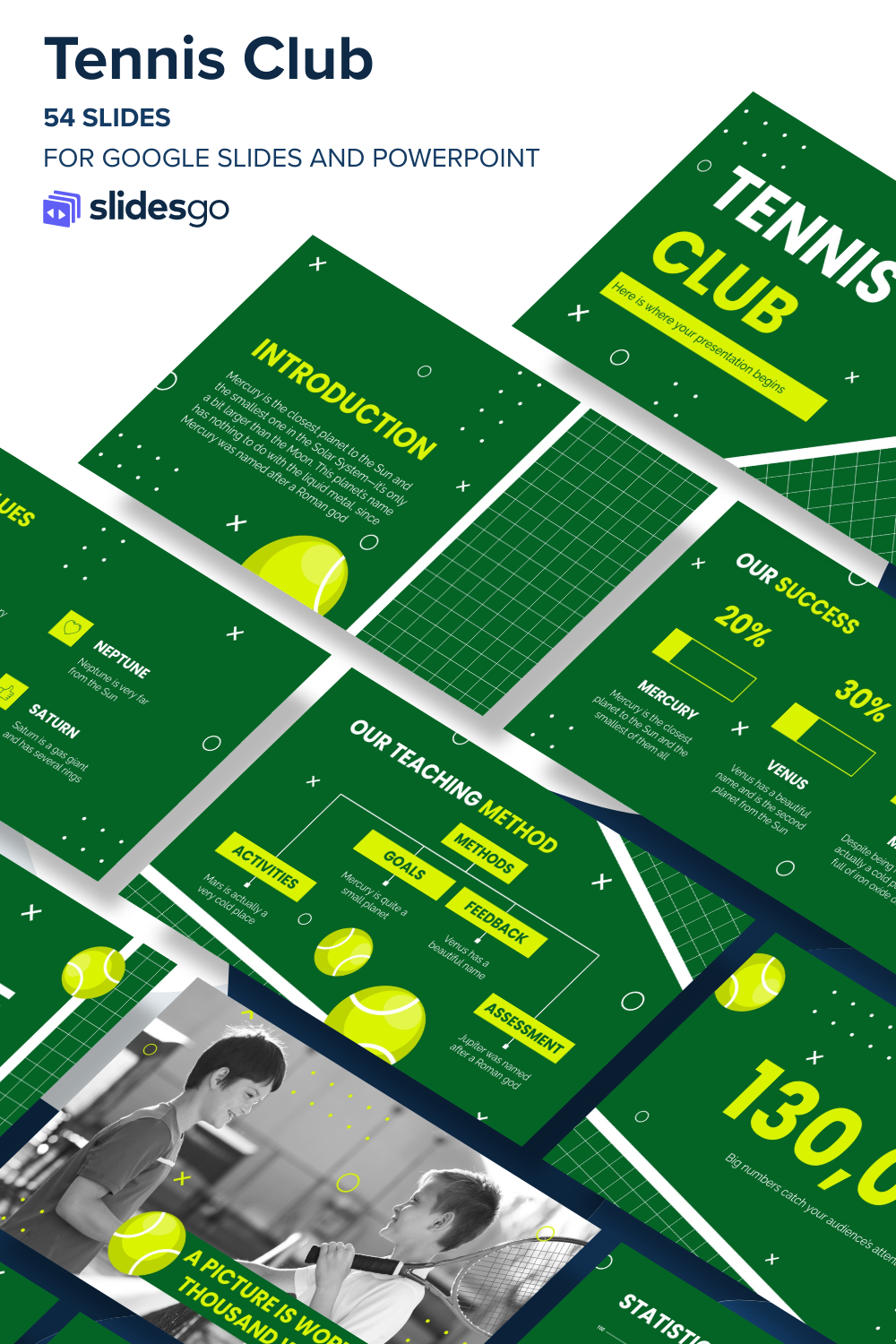 Tennis Club | Google Slides theme & PowerPoint template