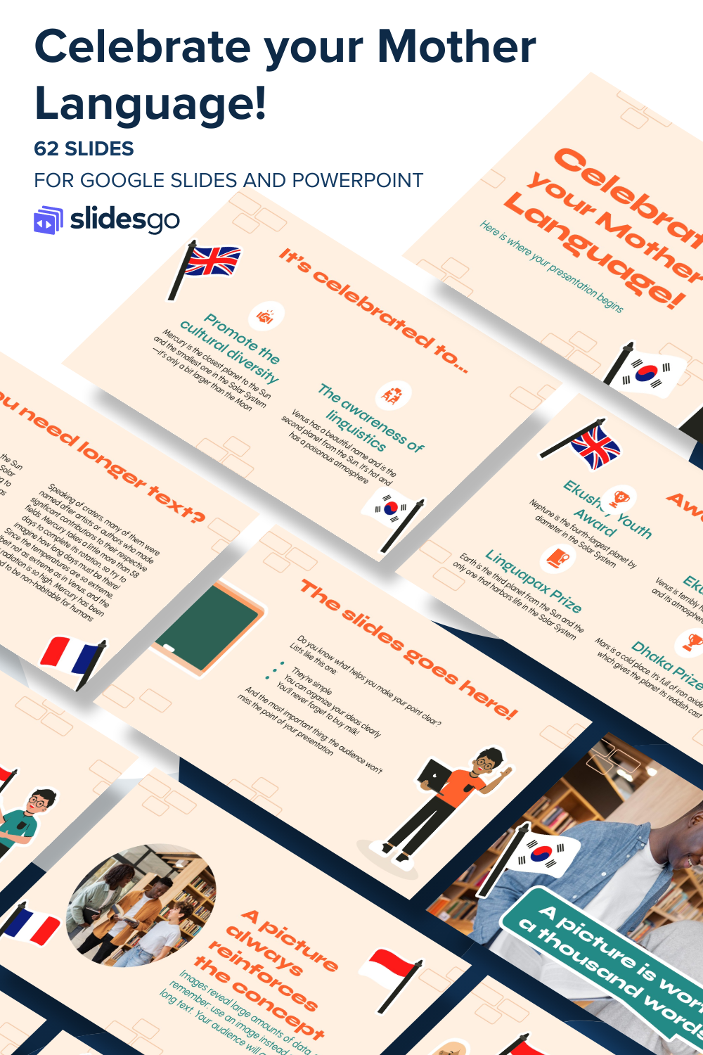 Celebrate your Mother Language! | Google Slides & PowerPoint
