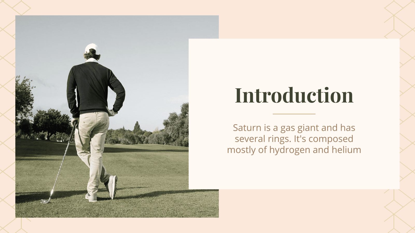 Golf Sports Center | Google Slides and PowerPoint template