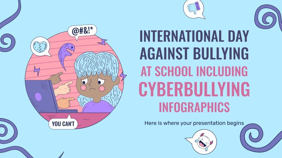 Modeos gratuitos do Google Slides e PPT sobre bullying