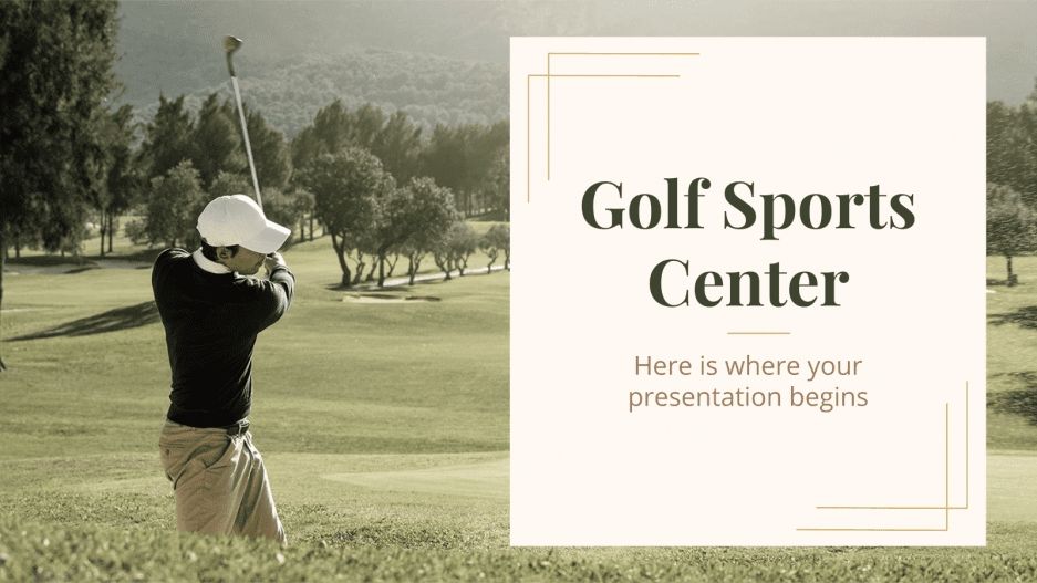 Free Golf-related templates for Google Slides & PowerPoint