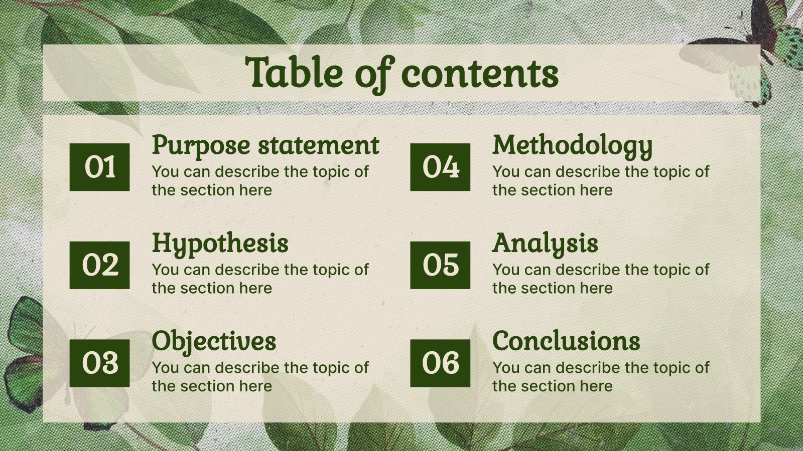 Monarch Butterfly Thesis Defense | Google Slides & PPT