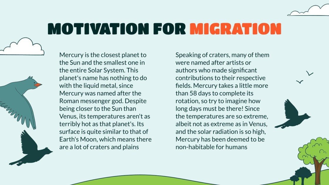 Biology for High School: Bird Migration | Google Slides