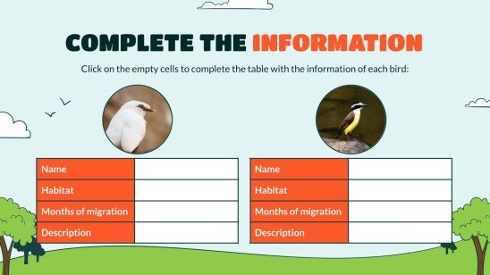 Biology for High School: Bird Migration | Google Slides