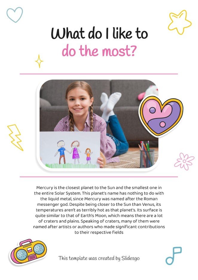 Printable Notes to Know Myself | Google Slides & PPT