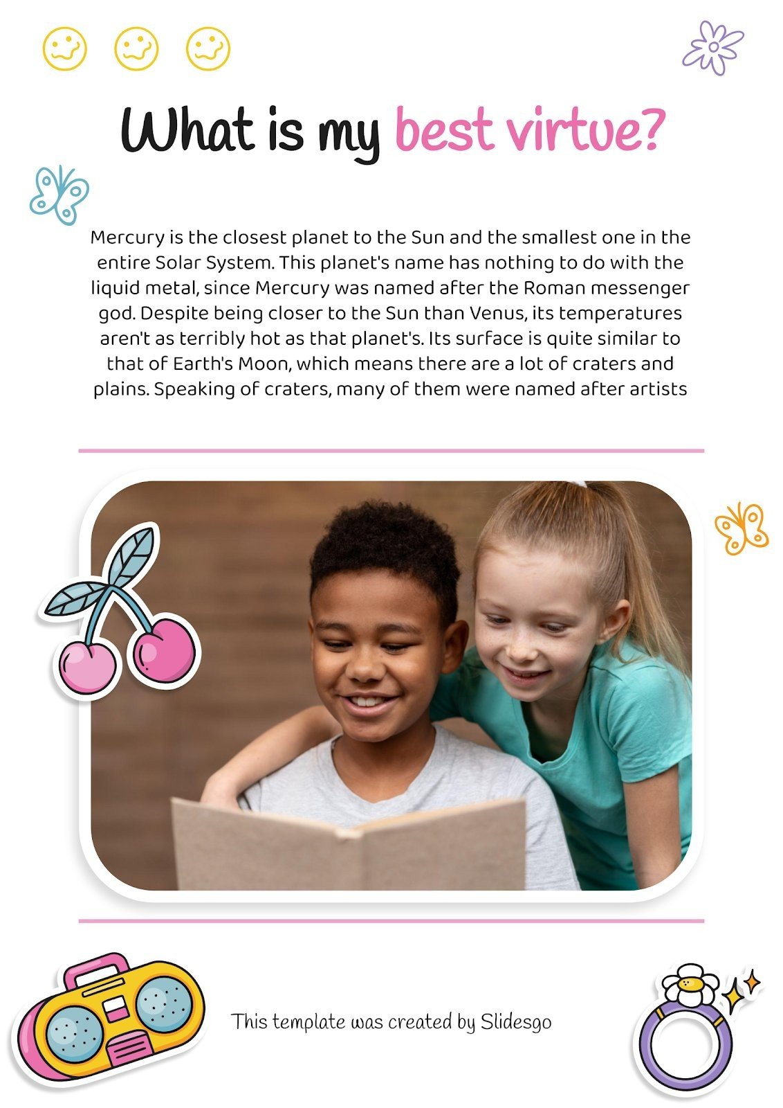 Printable Notes to Know Myself | Google Slides & PPT