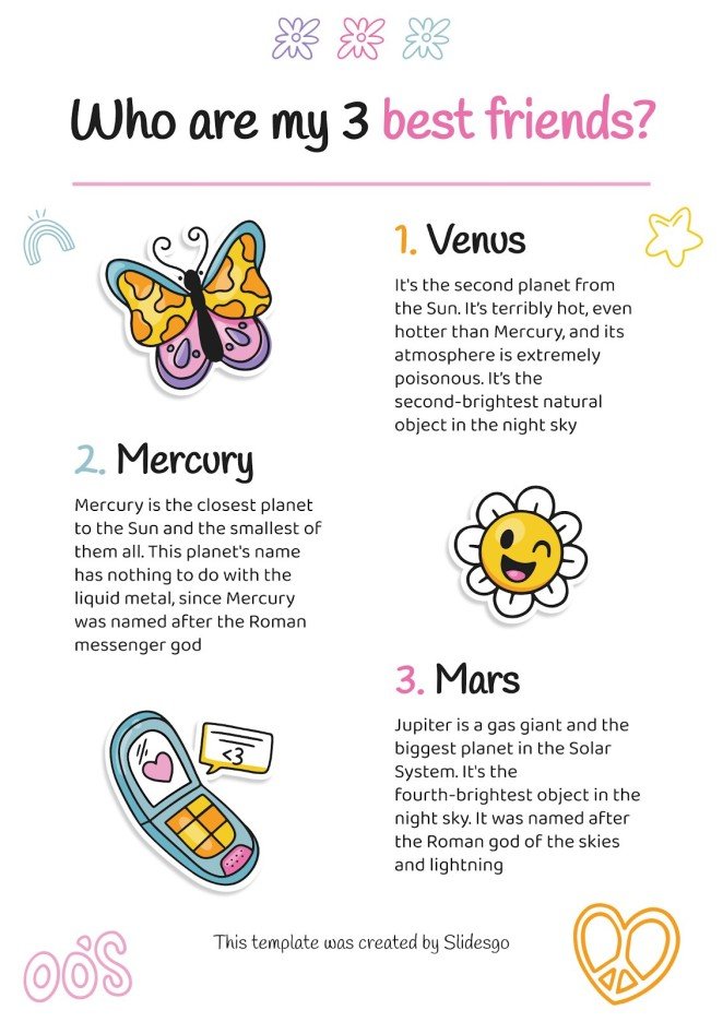 Printable Notes to Know Myself | Google Slides & PPT