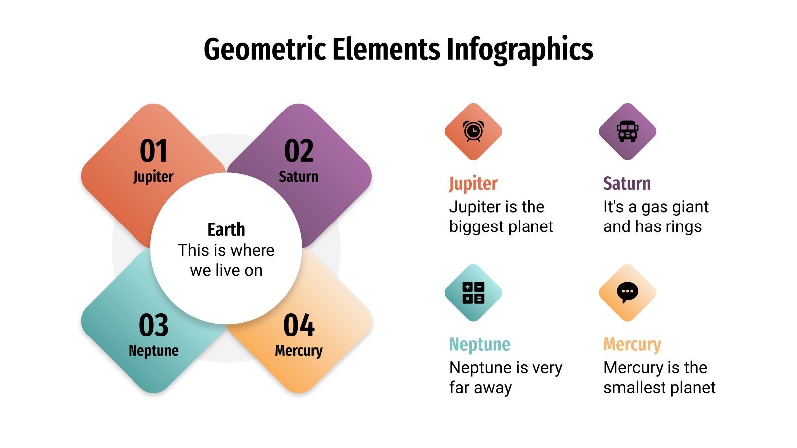 Geometric Elements Infographics | Google Slides & PowerPoint