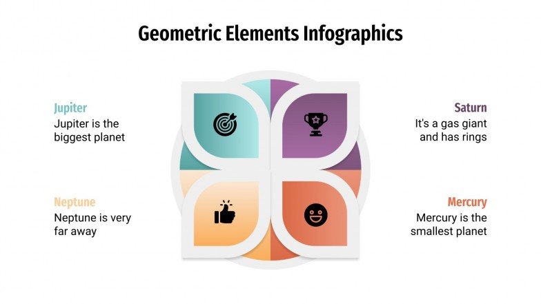 Infografías con elementos geométricos | Google Slides y PPT