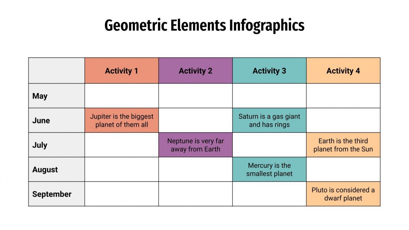 Geometric Elements Infographics | Google Slides & PowerPoint