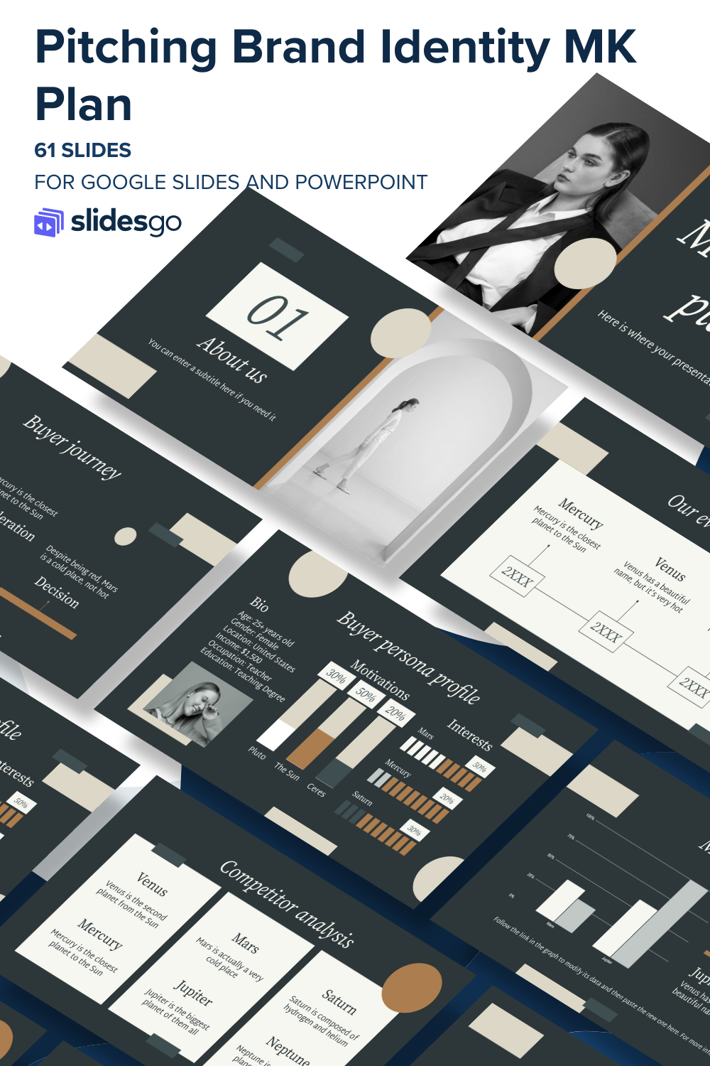 Pitching Brand Identity MK Plan | Google Slides & PPT