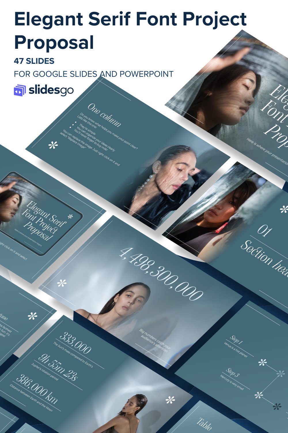 Elegant Serif Font Project Proposal | Google Slides & PPT