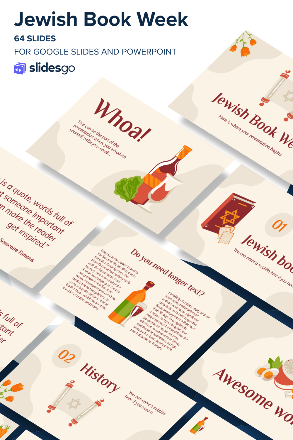 Jewish Book Week | Google Slides & PowerPoint