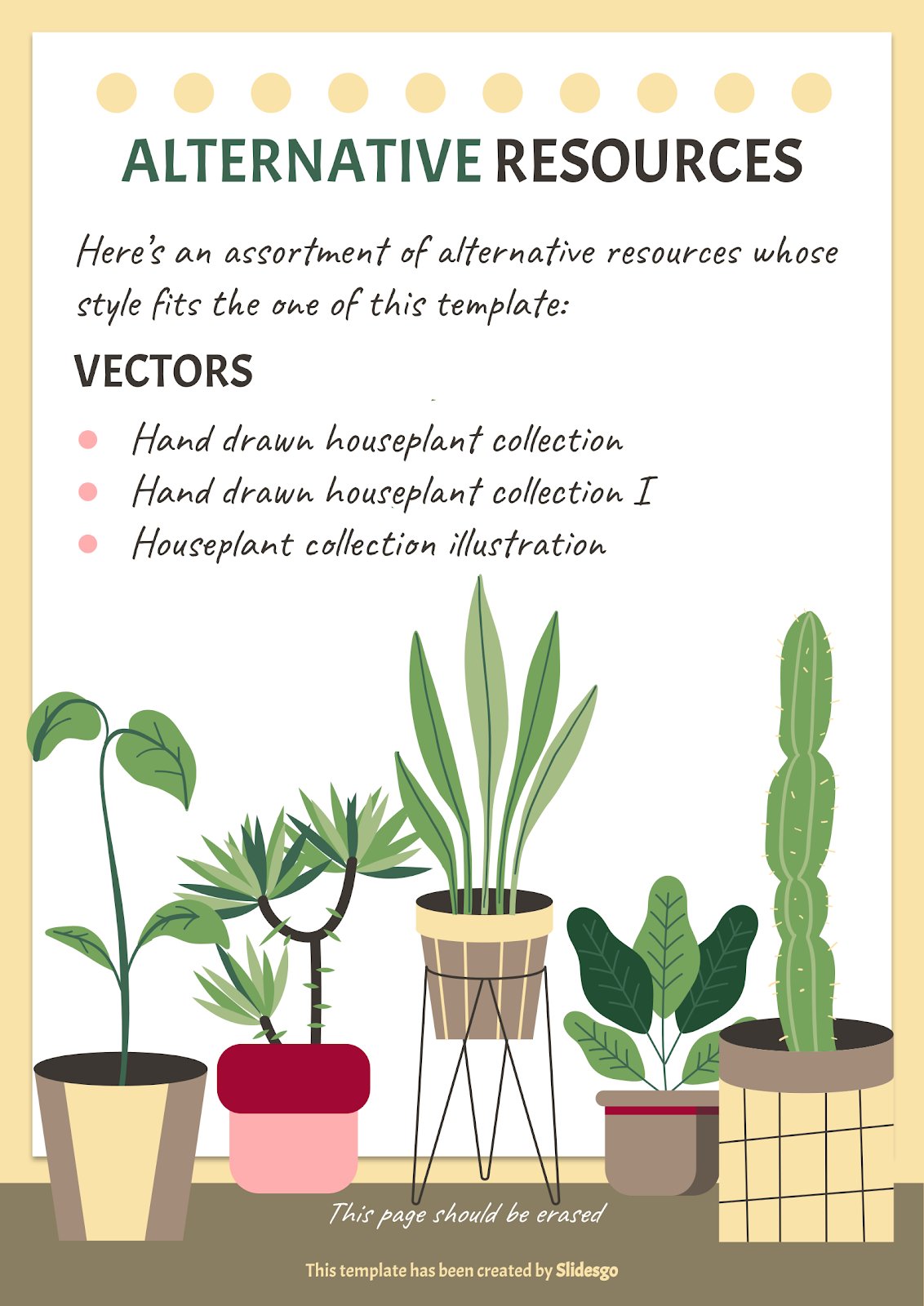 House Plants Wish List | Google Slides & PPT