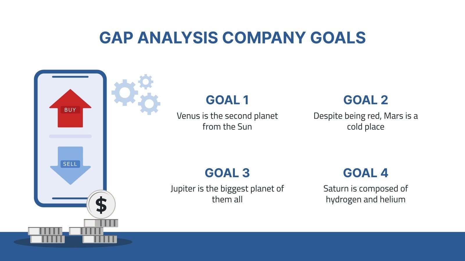 Slides para hacer análisis GAP | Google Slides y PPT