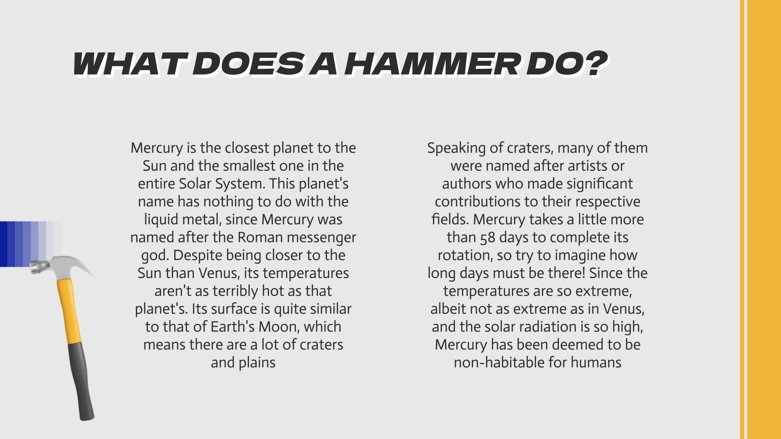 All About Hammers and How to Use Them | Google Slides & PPT