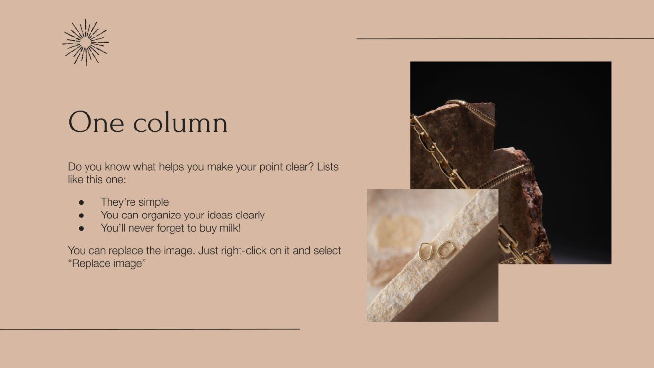 Jewellery Brand Company Profile | Google Slides & PowerPoint