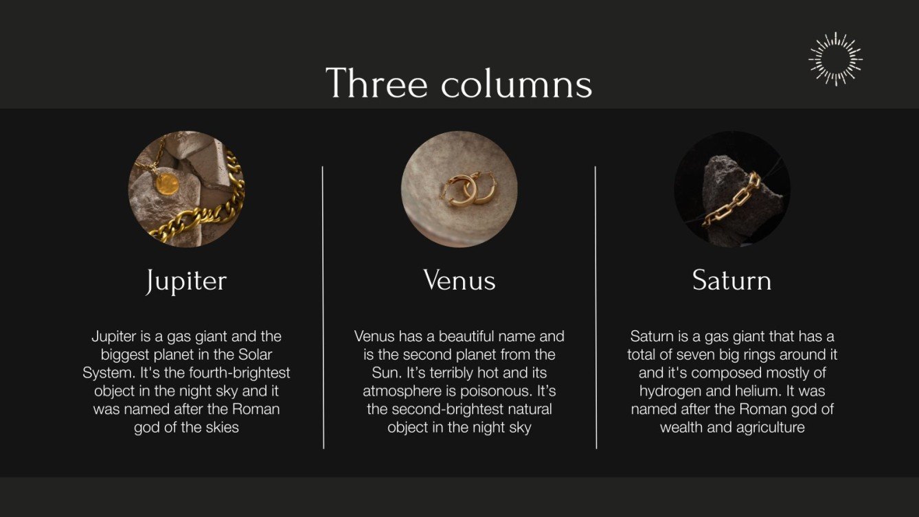 Jewellery Brand Company Profile | Google Slides & PowerPoint