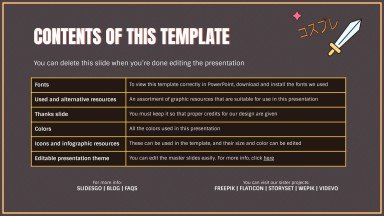 Cosplay Workshop | Google Slides & PowerPoint