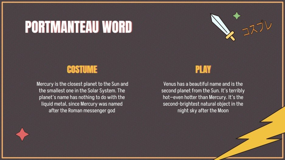 Cosplay Workshop | Google Slides & PowerPoint