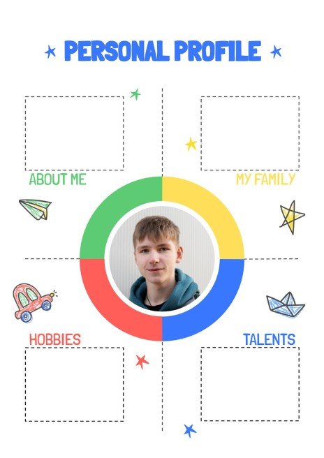Personal Profile Printable Worksheets for Elementary