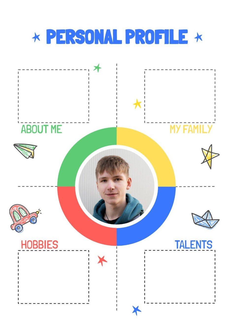 Personal Profile Printable Worksheets for Elementary