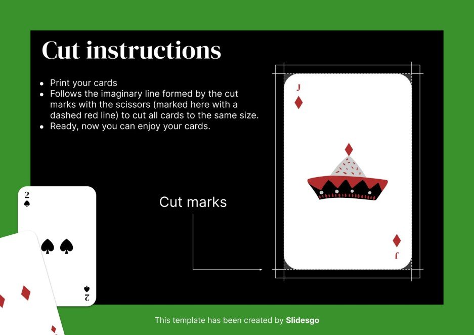 Simple Printable Deck of Playing Cards | Google Slides & PPT