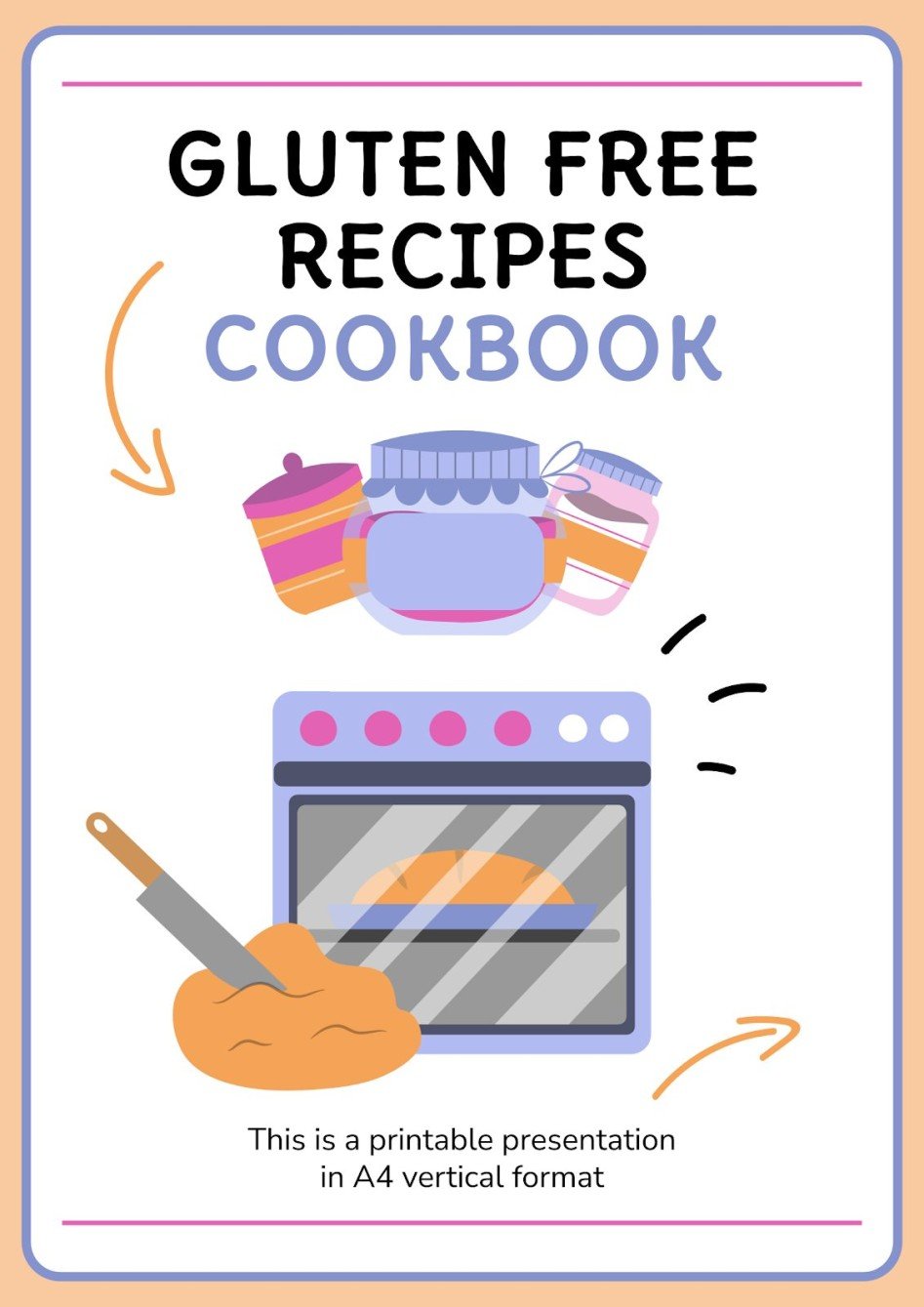 Gluten-Free Recipes Cookbook | Google Slides & PPT