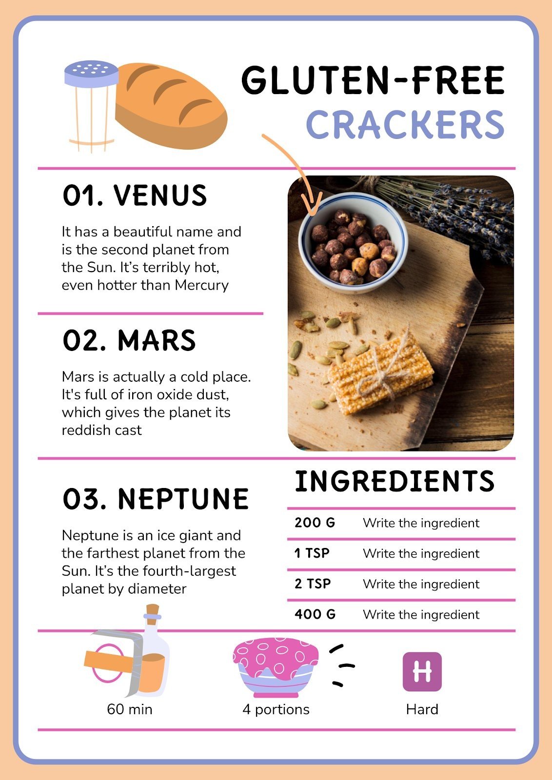 Gluten-Free Recipes Cookbook | Google Slides & PPT