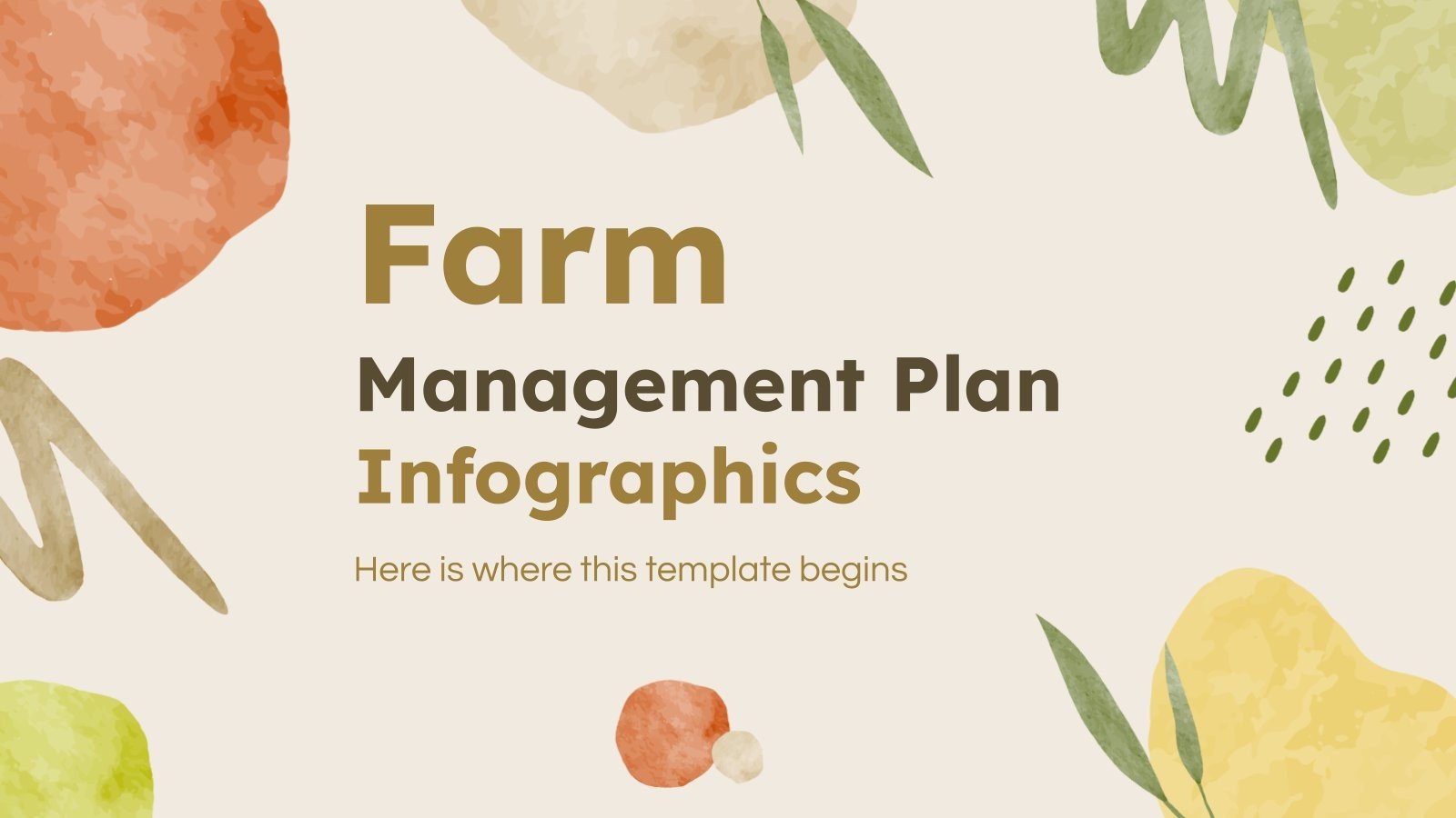 Farm Management Plan Infographics | Google Slides & PPT