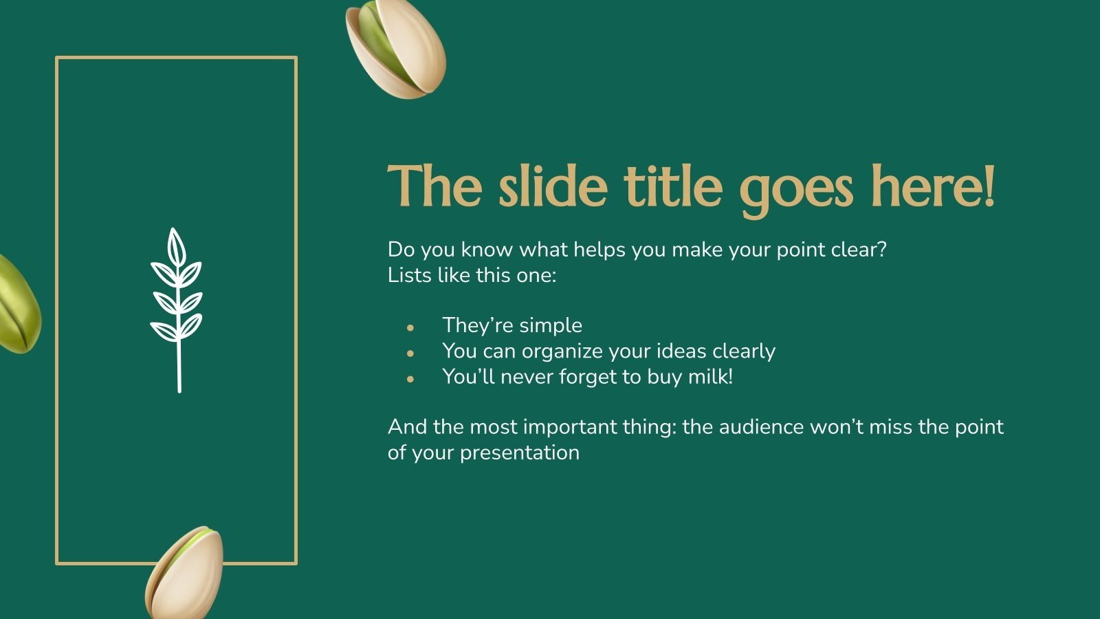 Happy Pistachio Day | Google Slides & PowerPoint template