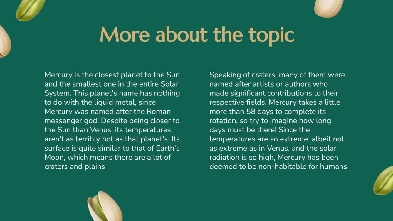 Happy Pistachio Day | Google Slides & PowerPoint template