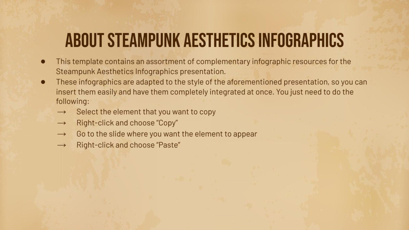Steampunk Aesthetics Infographics