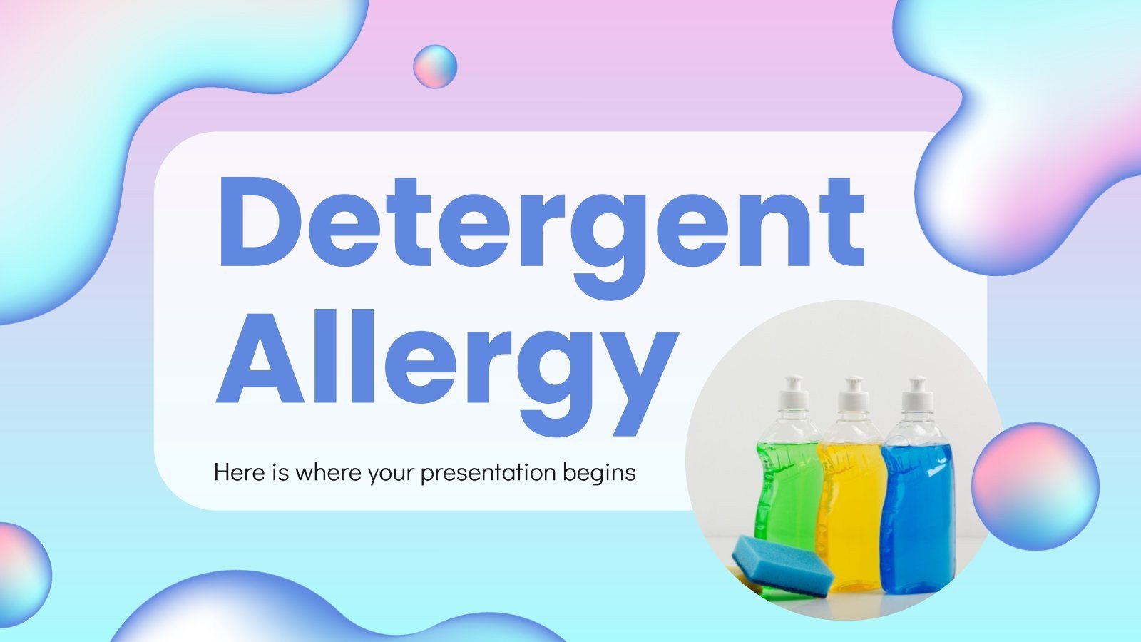 Alergia a los detergentes | Google Slides y PowerPoint