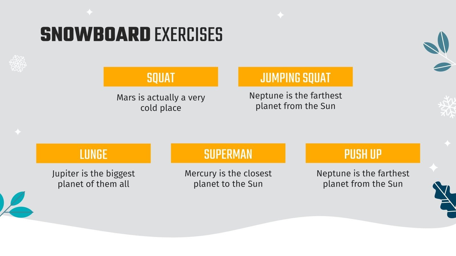 Physical Education: Winter Sports - Snowboard