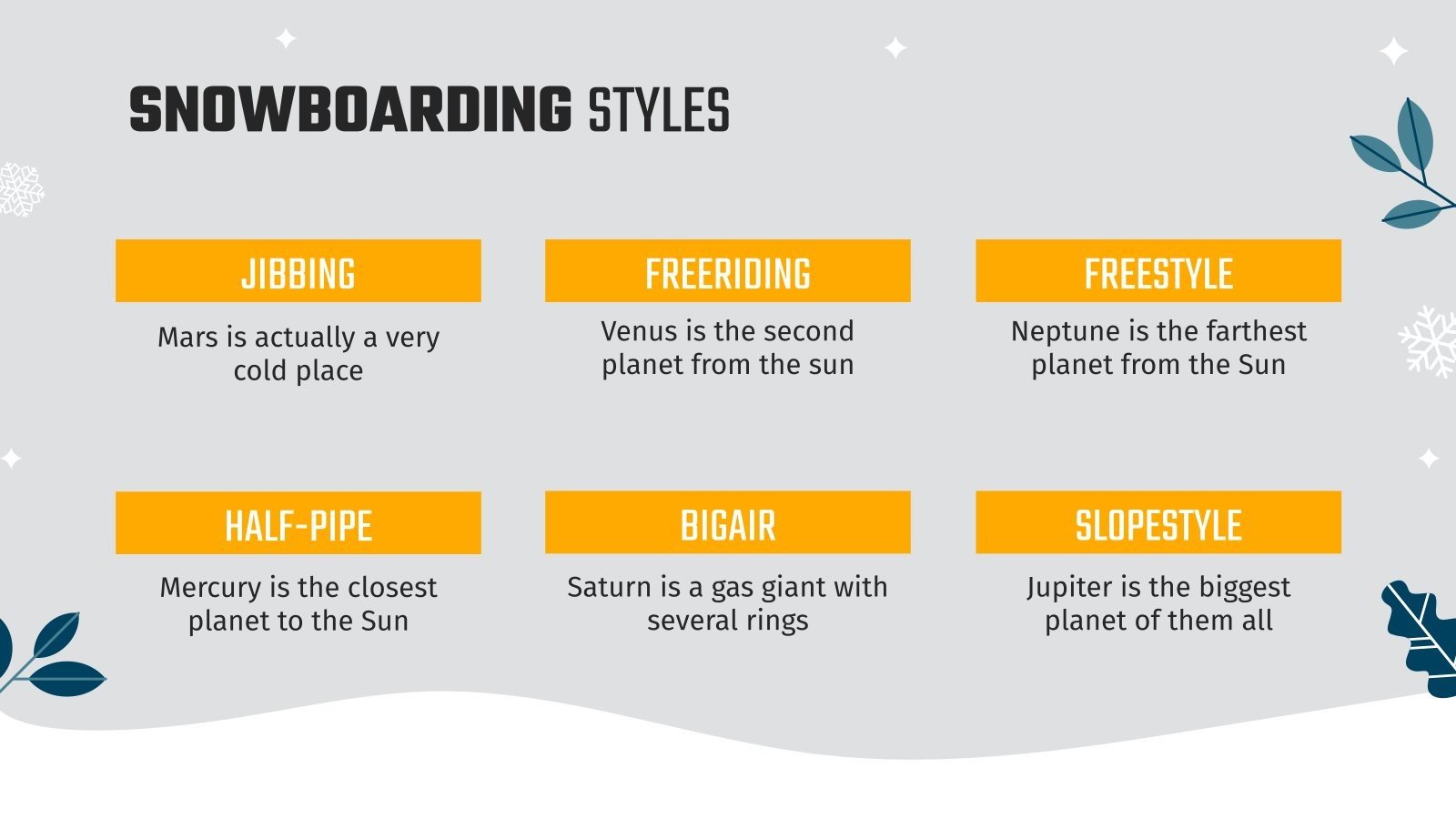 Physical Education: Winter Sports - Snowboard