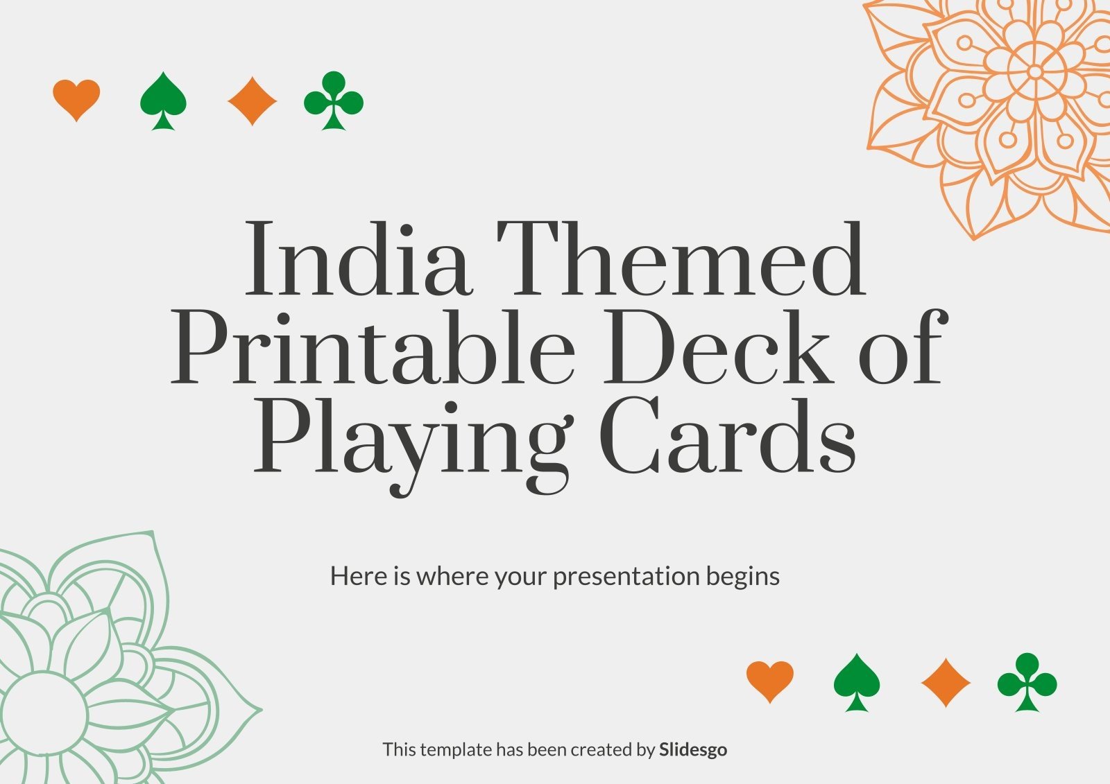 Free templates for Google Slides and PPT about India