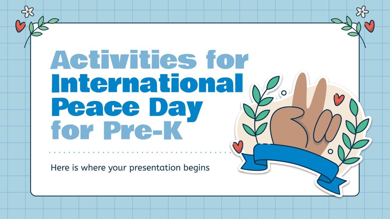 Activities for International Peace Day | Google Slides & PPT