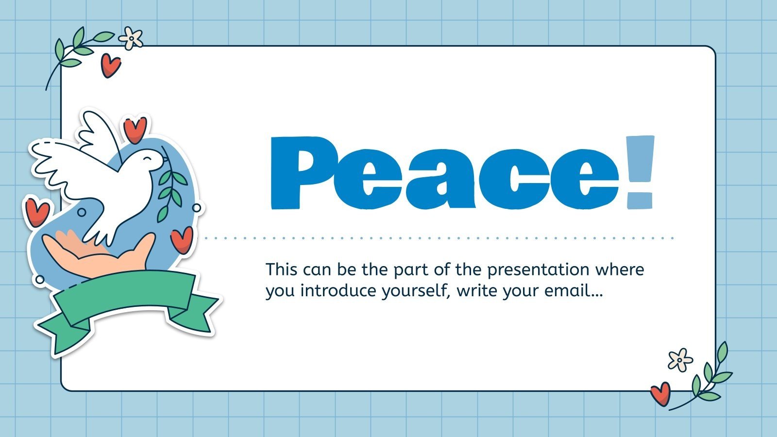 Activities for International Peace Day | Google Slides & PPT
