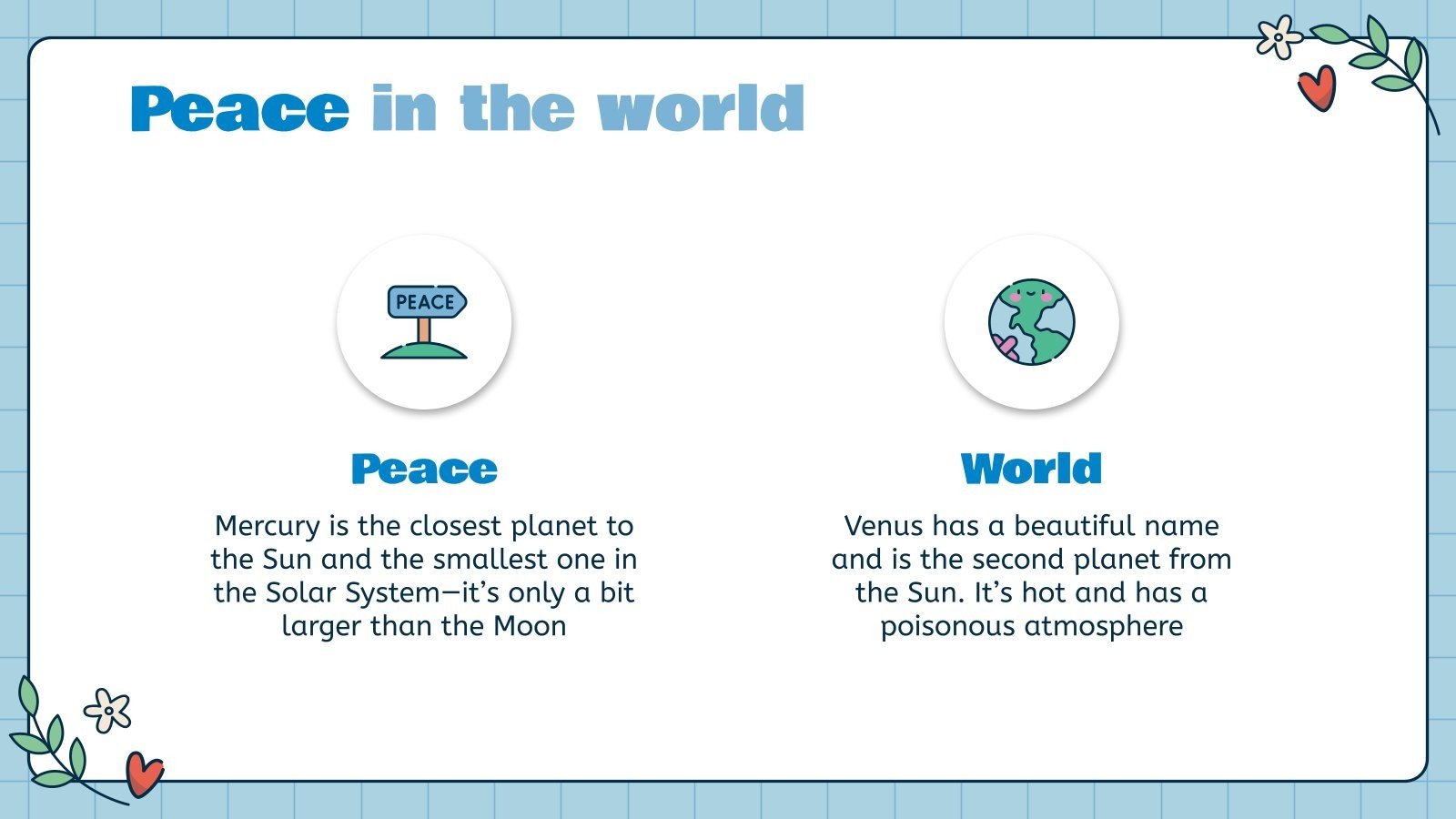 Activities for International Peace Day | Google Slides & PPT