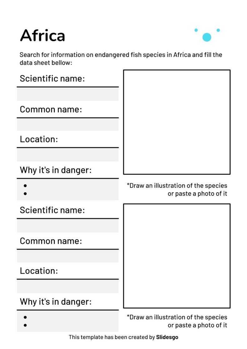 Environmental Science Activities: Endangered Fish Species
