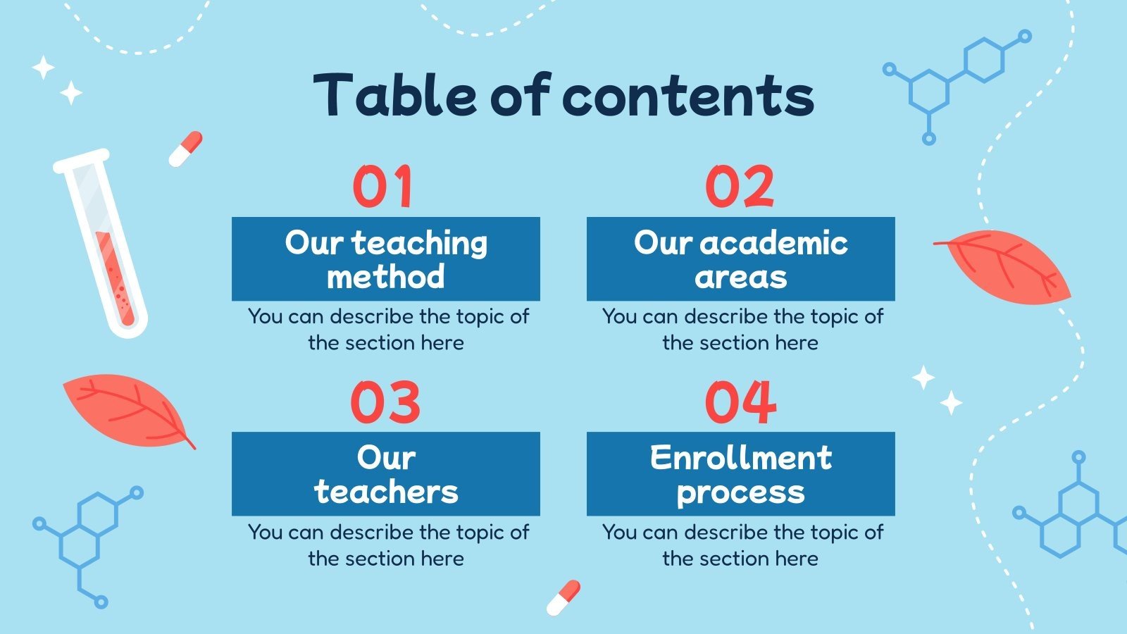 Chemistry School Center | Google Slides & PowerPoint