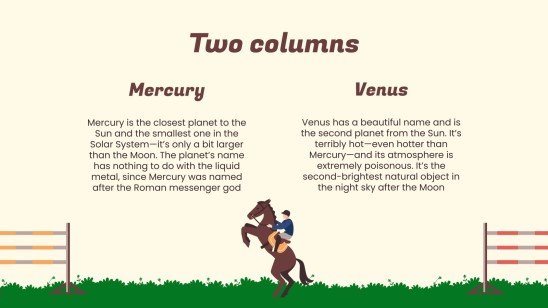 Pitch deck de carreras de caballos | Google Slides y PPT