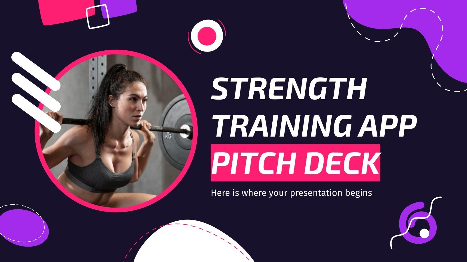 Strength Training App Pitch Deck | Google Slides & PPT