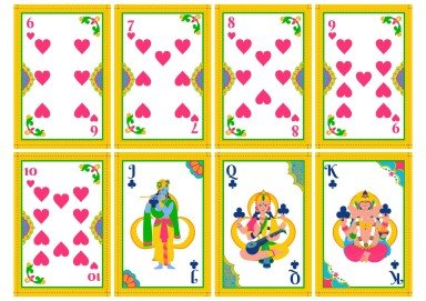 Hindu Gods Themed Printable Deck of Playing Cards