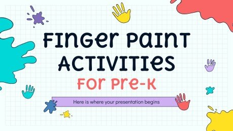 Finger Paint Activities for Pre-K | Google Slides & PPT