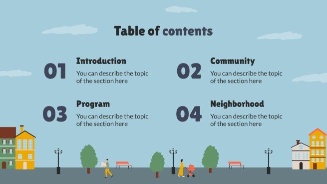 Neighborhood Welfare Program | Google Slides & PowerPoint