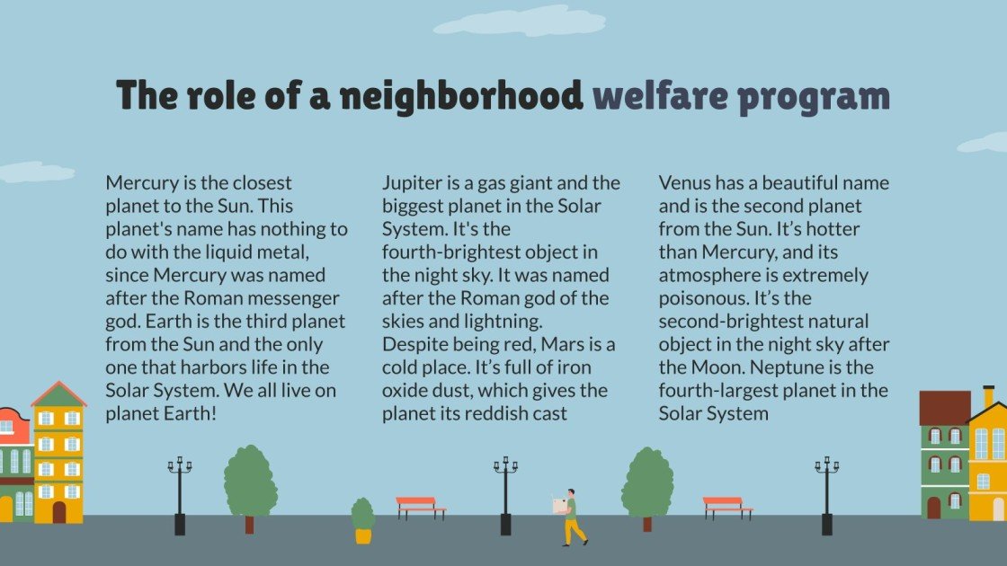 Neighborhood Welfare Program | Google Slides & PowerPoint